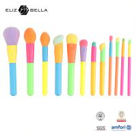 China 12pcs Professional Multi-Colors Makeup Brush Set For Foundation Powder Blush Eyeshadow,Colorful Cosmetic Brush for sale