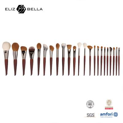 China Professional Quality Makeup Brush Set With Wooden Handle,Luxury Cosmetic Brushes ,OEM Orders Welcome for sale