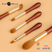 China 10pcs OEM Natural And Nylon Hair Custom Logo Travel Cosmetic Brush Set New Wooden Handle Private Label Makeup Brush for sale