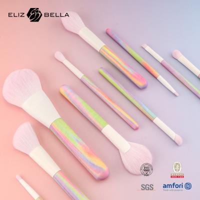 China Luxury New Design Wooden Handle Makeup Brushes With Waterproof Printing,Private Label ,OEM/ODM Orders Welcome for sale