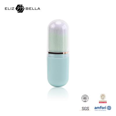 China Travel Essential Makeup Brushes Retractable Kabuki Brush Finest Materials 15-18cm Length for sale
