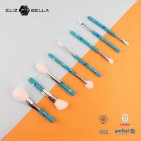 China Fluffier And Hygienic Travel Makeup Brush Set Ideal for On-the-go Touch-ups Synthetic Hair Black/ Customized Colors for sale