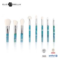 China Fluffier And Hygienic Travel Makeup Brush Set Ideal for On-the-go Touch-ups Synthetic Hair Black/ Customized Colors for sale