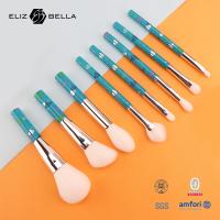 China Fluffier And Hygienic Travel Makeup Brush Set Ideal for On-the-go Touch-ups Synthetic Hair Black/ Customized Colors for sale