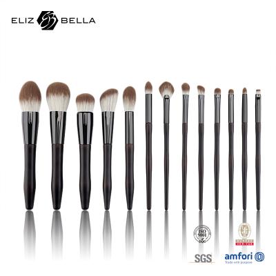 China Professional Synthetic Travel Makeup Brush Set, Customizable Colors & Logo | Black & OEM Options Available,Hygienic, Compact & Portable for On-the-Go Touch-Ups for sale
