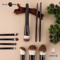 China Professional Synthetic Travel Makeup Brush Set, Customizable Colors & Logo | Black & OEM Options Available,Hygienic, Compact & Portable for On-the-Go Touch-Ups for sale