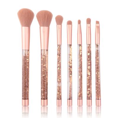 China Microcrystal Soft 7PCS EVA Box Makeup Brushes Travel Kit for sale