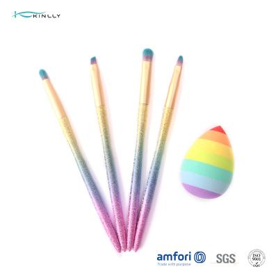 China OEM Colorful 8pcs Plastic Makeup Brushes For Eye Shadow for sale