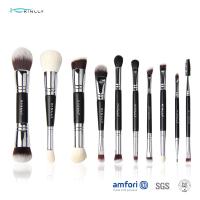 China Double Side 10pcs Cooper Ferrule Women'S Makeup Brush Set for sale