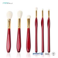 China OEM Red Goat Hair 6PCS Cosmetic Makeup Brush Set for sale