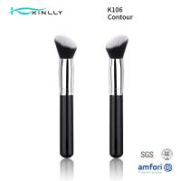 China Synthetic Hair Makeup Brush Angel Contour Copper Ferrule Face Brushes K106 for sale