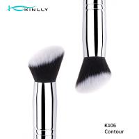 China Synthetic Hair Makeup Brush Angel Contour Copper Ferrule Face Brushes K106 for sale