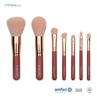 China OEM 7PCS Red Makeup Brush Gift Set For Eye Shadow for sale