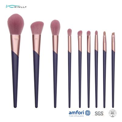 China 9pcs Plastic Makeup Brushes for sale
