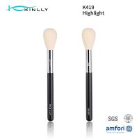China Wooden Handle Goat Hair 1pcs Blush Makeup Brushes for sale