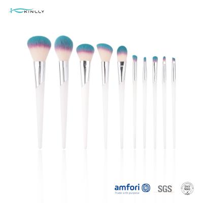 China Synthetic Hair 10pcs BSCI Cosmetic Makeup Brush Set for sale