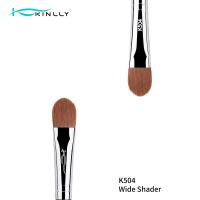China Brown Hair Wooden Handle 1pcs Pencil Eyeshadow Brush for sale
