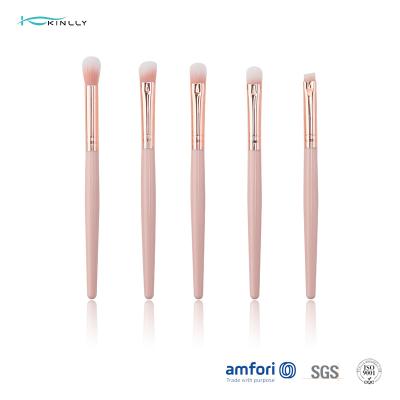 China Aluminum Ferrule ISO9001 Synthetic Hair Makeup Brushes 5pcs for sale