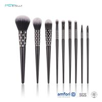 China 9pieces Wooden Handle Nylon Hair Cosmetics Makeup Brush Set for sale