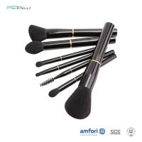 China Makeup Brush With Rose Gold Ring Aluminium Ferrule Synthetic Hair Beauty Tools for sale