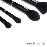 China Makeup Brush With Rose Gold Ring Aluminium Ferrule Synthetic Hair Beauty Tools for sale