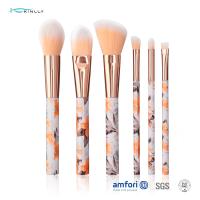 China 6 PCS Synthetic Hair Aluminum Ferrule Travel Makeup Brush Set for sale