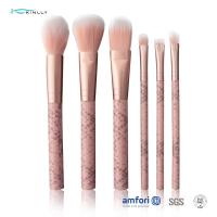 China 6 PCS Premium Synthetic Travel Makeup Brush Set Plastic Handle for sale