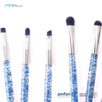 China 10PCS  Transparent Cosmetic Makeup Brush Set  Plastic Handle Cosmetic Makeup Tools for sale
