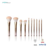 China BSCI Powder Makeup Brush Roll Printing Snowflakes Gold Handle for sale