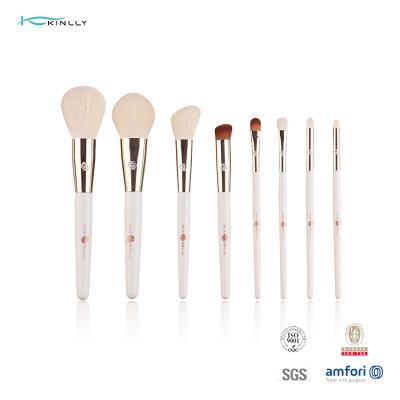 China 8PCS Luxury Aluminum Ferrule Travel Makeup Brush Set Private Label for sale