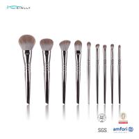 China 100% Synthetic 10pcs Eye Brush Set Plastic Tapered Gradient Handle for sale
