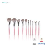 China Vegan Synthetic Aluminium Ferrule High End Makeup Brush Set Customized Logo for sale