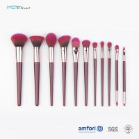 China SGS Complete 11pcs Cosmetic Makeup Brush Set With Wooden Handle for sale