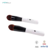 China Aluminium Ferrule Synthetic Hair Makeup Brush Wooden Handle for sale