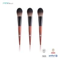 China fluffy soft BSCI Individual Makeup Brushes Black Aluminium Ferrule for sale