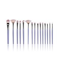 China Aluminum Ferrule 15 Pc Makeup Brush Set Private Label Makeup Brushes For Beginners for sale