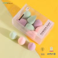 China Multi Colored Makeup Sponge Set 7PCS Flawless For Liquid Cream Powder for sale