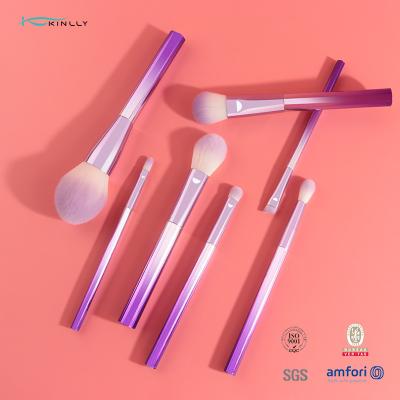 China Bristle 6 Piece Makeup Brush Set for sale