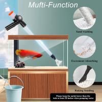 China Aquarium Sand Gravel Vacuum Cleaner Tools For Fish Tank Water Changer for sale