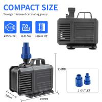 China Ultra Quiet Submersible Fountain Water Pump High Lift For Fish Tank Statuary Hydroponics for sale