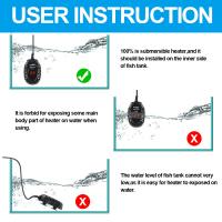 China Small Fish Tank Submersible Aquarium Heater Built In Thermometer Waterproof for sale
