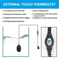 China Mini Fish Tank Submersible Aquarium Heater Built - In Thermometer LED Display for sale