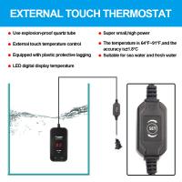 China Submersible Aquarium Fish Tank Heater LCD Display Digital Adjustable Water Heating for sale