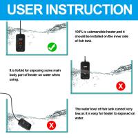 China 50W Submersible Aquarium Heater With Digital Temperature Controller Fish Tank Heater for sale