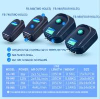 China Ultra Silent Aquarium Oxygen Air Pump With Dual Outlet Adjustable Air Valve for sale