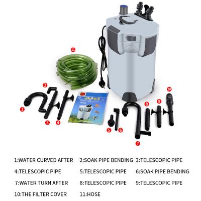 China 110V-220V Fish Tank Aquarium Filter Ultra Quiet External Aquarium Filter Bucket for sale