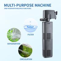 China Plastic Aquarium Filter For 10-40 Gallon Fish Tanks 4 In 1 U-V Filter Submersible Pump for sale