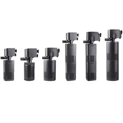 China Plastic Aquarium Filter For 10-40 Gallon Fish Tanks 4 In 1 U-V Filter Submersible Pump for sale