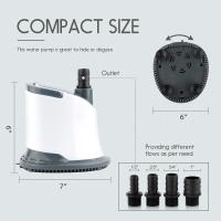 China 1000L/H Aquarium Water Pump Water Removal And Drainage Sump Cleaning Pump For Backyard for sale