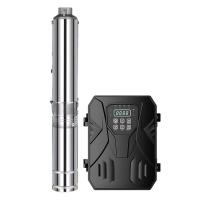 China Stainless Steel Solar Deep Well Water Pump Kit 12V MPT Controller For Well Pond Farm for sale